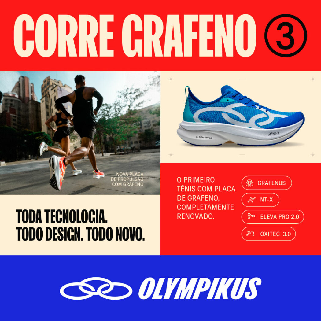 Olympikus Corre Grafeno 3, mais leve e responsivo – World Tennis